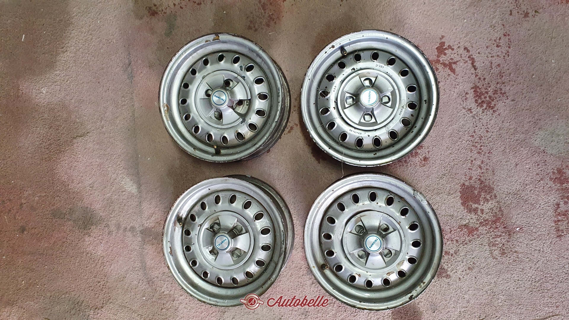 For sale Triumph Spitfire original 13 "rims (Vitesse Lotus Herald ...
