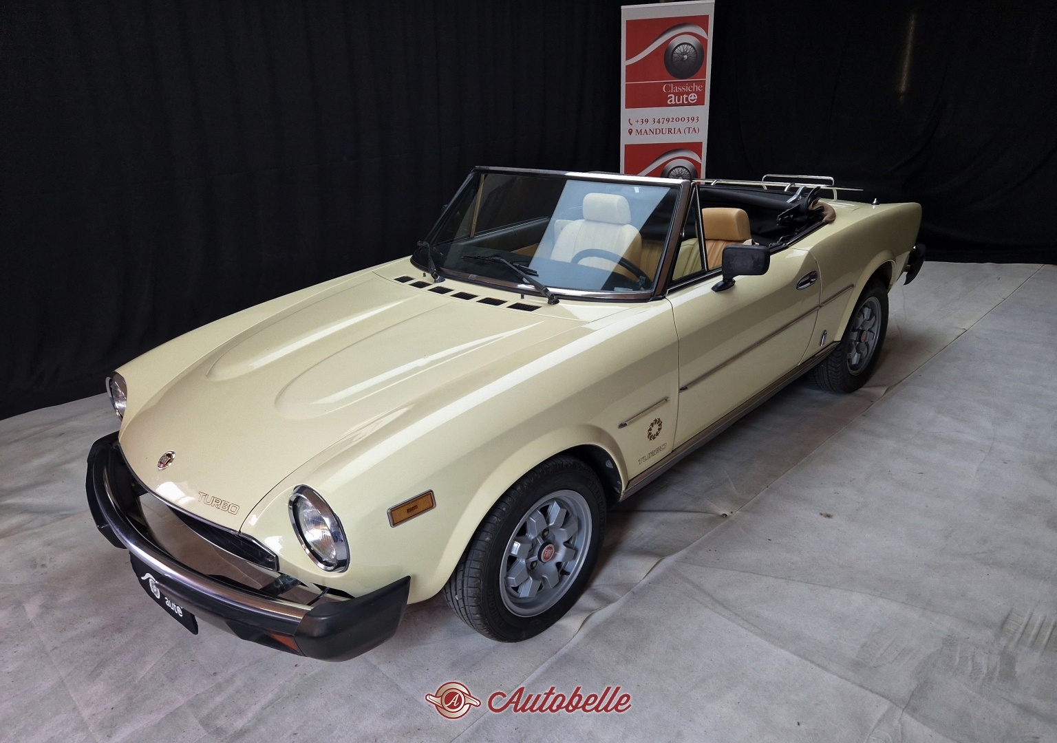 For sale Fiat 124 Spider Turbo 2.0 cc anno 1982 certificata ASI con CRS