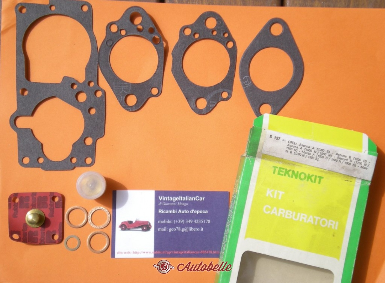 Vendo kit carburatore opel ascona A 1200 S ascona B 1200 S ascona A ...